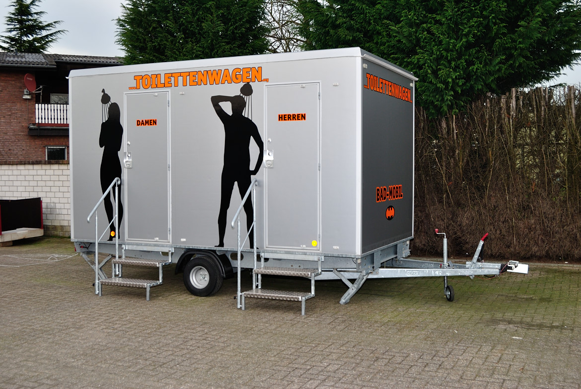 Bad Mobil Duschwagen, Waschbecken und WC - Verleih Tobias Evers